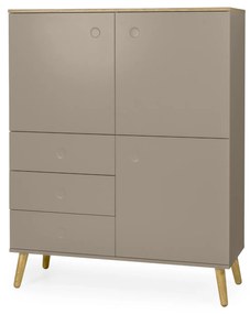 TENZO Dřevěný kabinet DOT hnědý 137x109cm 9001666663