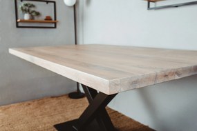 Wudboys Jídelní stůl VENDETA Barva kovu: Bílá, Dřevo: Dub, Rozměr: 1800X900, moderní skandinávský styl
