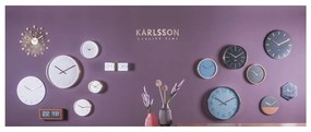 Černé nástěnné hodiny Karlsson Charm