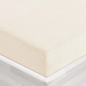 Froté napínací prostěradlo FR-002 Smetanové 200 x 220 - výška 20 cm