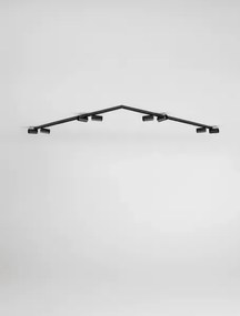 Minimalistické bodové svítidlo Oso 8 Černá