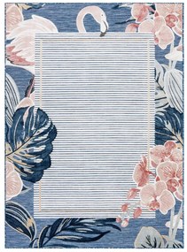 Hans Home | Kusový koberec Botanic 65240 Flamingo navy – na ven i na doma - 117x170