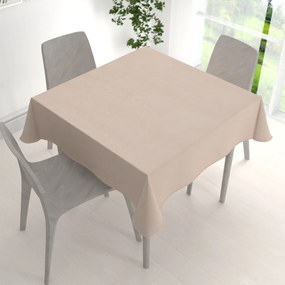 Biante Čtvercový ubrus/imitace broušené kůže Alcantara ALC-009 Béžový 70x70 cm