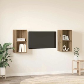 Sestava TV skříněk 2 ks Artisanový dub Kompozitní dřevo 3393557