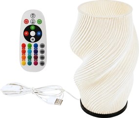 Verk Group Stolní lampy s vázou na květiny, dekorativní 2 v 1, led rgb, s dálkovým ovládáním