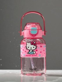 Sinsay - Láhev na pití s držadlem a brčkem Hello Kitty - vícebarevná