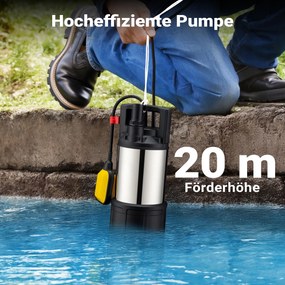 Ponorné čerpadlo Wiltec – 1000 W, 7 m, 30 m (65340)