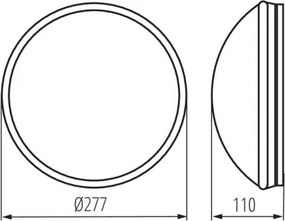 Svítidlo Kanlux PIRES ECO DL-25O NS E27 IP44 19001