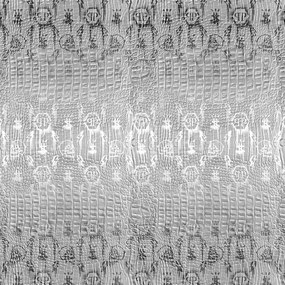 Šedá obrazová vliesová tapeta s lebkami Z8098 Philipp Plein 300x300 cm