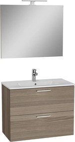 Koupelnová sestava s umyvadlem zrcadlem a osvětlením VitrA Mia 79x61x39,5 cm cordoba MIASET80C