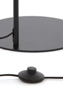 Kovová stojací lampa BLACK SOLNA