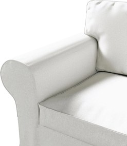 Potah na křeslo IKEA Ektorp barva krémová látka pletený vzor