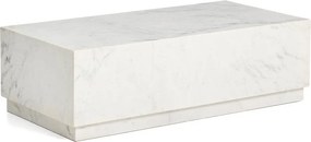 Bílý mramorový konferenční stolek 50x100 cm Sorein – Kave Home