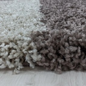 Vopi | Kusový koberec Tango shaggy 3101 taupe - 280 x 370 cm
