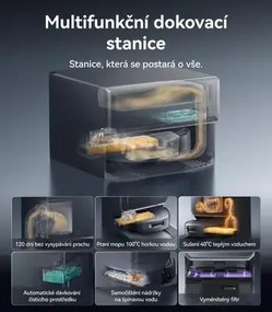 Narwal Flow 2 Compact Station / Robotický vysavač s mopem / 31 000 Pa