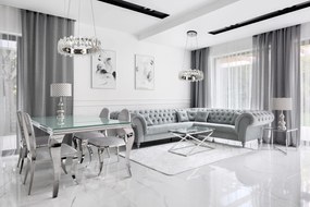Toolight, LED závěsné svítidlo s křišťály APP1041-CP + dálkové ovládání, chromová, OSW-09472