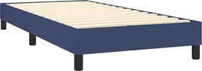 Box spring postel s matrací modrá 80x200 cm textil 3140095