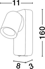 Nástěnné svítidlo NOVA LUCE COSMINA GU10 10W 9011338 bez žárovky