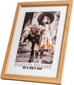 FANDY Dřevěný fotorámeček Bevel 21x29,7 2 hnědý