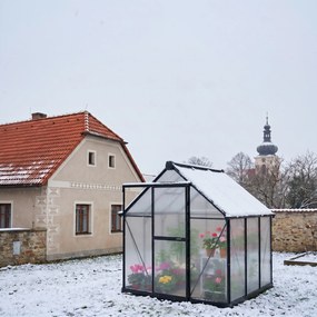 Skleník 210 x 183 x 193 cm, zesílená konstrukce, polykarbonát 6 mm