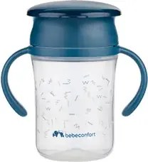 Bebeconfort Hrnek trénovací 360° 280ml 6m+ Blue / od 6 měsíců