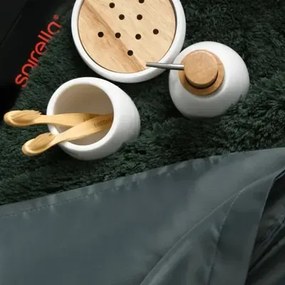 Spirella SVEN dávkovač mýdla bílý / polyresin / dřevo / 260 ml