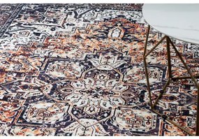 koberec ANTIKA ancret sunset, moderní ornament, omyvatelný tmavě mo velikost 160x220 cm | krásné koberce cz