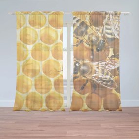 Sablio Záclony Včely: 2ks 150x250cm