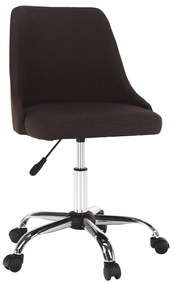 Kancelářská židle, hnědá/chrom, Tempo Kondela EDIZ