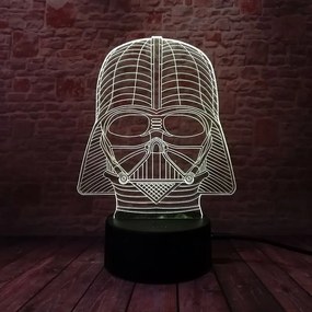 3D LED Lampička Darth Vader Star Wars