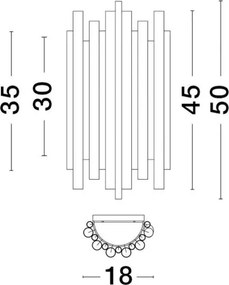 Nástěnné LED svítidlo NOVA LUCE FELIX 20W 3000K 9287917