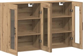 Nástěnné skříňky 2 ks Artisan dub a černá 69,5 x 34 x 90 cm 3394567