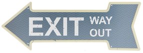 Nástěnná cedule Exit – 46x1x15 cm