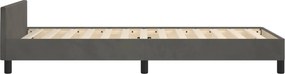 vidaXL Rám postele bez matrace 90 x 200 cm samet [3125856] Barva: světle šedá