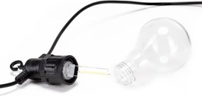 LED světelný řetěz baňky - 13m, 20LED, IP44, multicolor