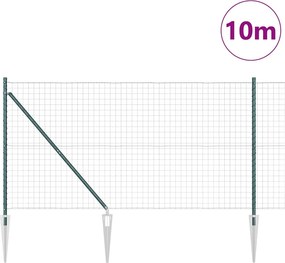 Evropský plot se hroty 10 x 1,2 m Ocel potažená PVC Zelená 3350540