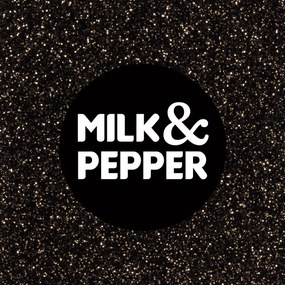 MILK&PEPPER Milkandpepper obojek pro psy Stardust Champagne Velikost: 30x1,5 cm