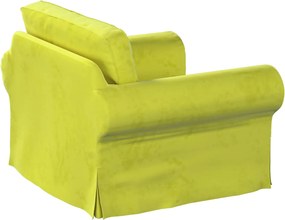 Potah na křeslo IKEA Ektorp barva zelená látka lesklé, sametová
