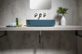 Isvea Sapho INFINITY OVAL 55 x 36 cm 10NF65055-2P umyvadlo na desku zelená petrol