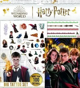 JIRI MODELS Omalovánky s tetováním Harry Potter / 100+ tetovaček / Seš
