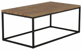 Konferenční stolek, světlý dub/černá, BORMO