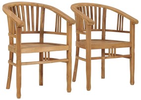 Zahradní židle Barnum - masivní teakové dřevo | 2 ks
