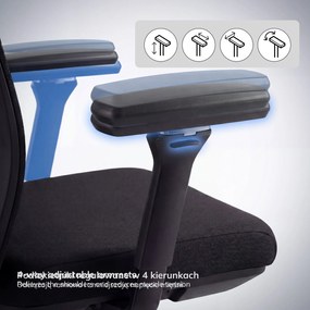 Ergonomická kancelářská židle černá VECTOR