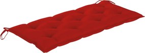 Skládací zahradní lavice s poduškou 118 cm bambus 3063870