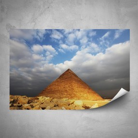 Plakát - Pyramida v poušti (60x40 cm) - PopyDesign
