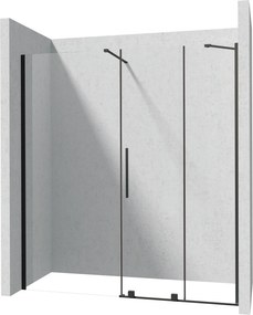 Deante Sprchová zástěna Walk-in Prizma, posuvná - KTJ N32R 120 cm, černá - bez vaničky