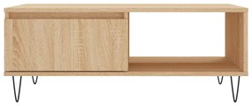Konferenční stolek dub sonoma 90 x 60 x 35 cm kompozitní dřevo - Default Title