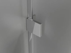 Mexen Lunar, pravý půlkruhový sprchový kout 90 x 70 cm, 8mm čiré sklo, chromový profil, 833-090P-070L-01-00