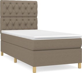 Box spring postel s matrací taupe 80x200 cm textil 3142533