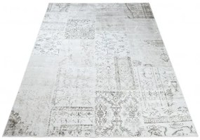 Moderní kusový koberec Isphahan 84274/577 Patchwork krémový stříbrný Rozměr: 80x150 cm